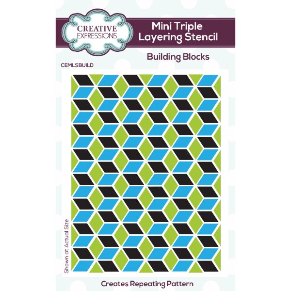 Creative Expressions - Building Blocks - Mini Triple Layering Stencil 4 ...